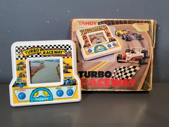 VINTAGE TANDY TURBO Raceway 1990s LCD Electronic Game Boxed £19.99 ...