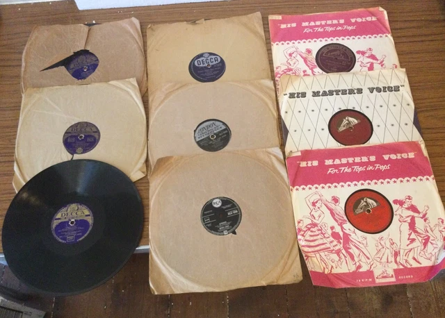 9 X 10and 78 Rpm Decca Hmv Rca London Label Records Beverley Sisters Lanza Harris Eur 1771
