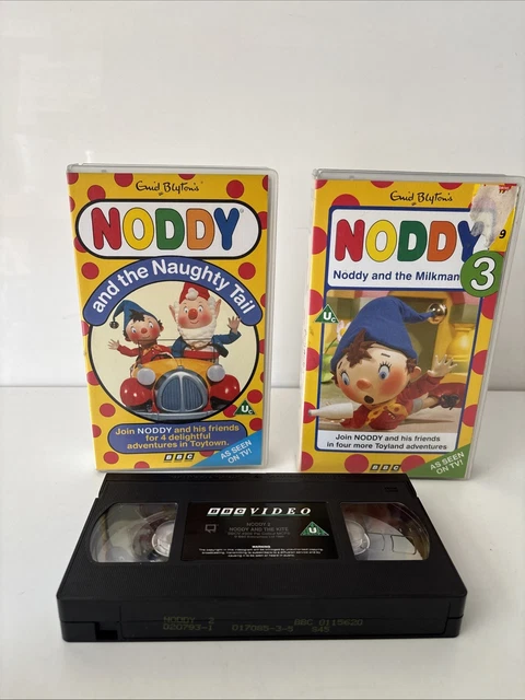 X 3 NODDY VHS Bundle - And The Naughty Tail - And The Milkman - And The ...