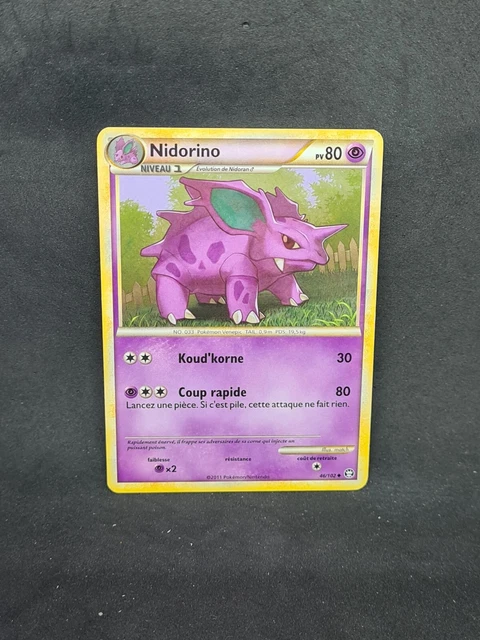 CARTE POKÉMON HEARTGOLD & SoulSilver Triomphe 46/102 nidorino fr EUR 1,00 - PicClick FR