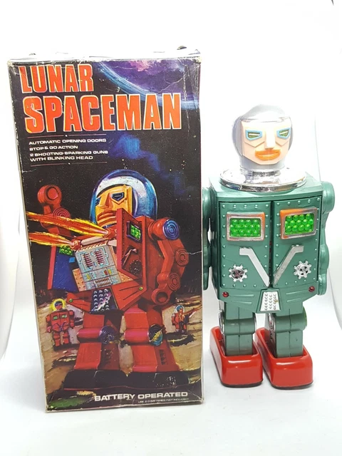 RARE VINTAGE MEGO Plastic space Toy Robot Lunar Spaceman Boxed - Not ...