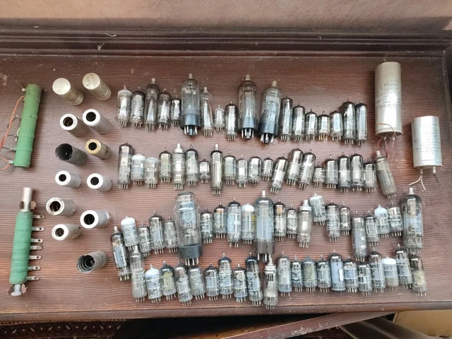 VINTAGE RADIO VALVES - Over 80, Job Lot £16.62 - PicClick UK