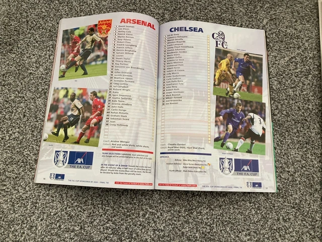 ARSENAL V CHELSEA 2002 F A Cup Final Programme. £3.31 - PicClick UK