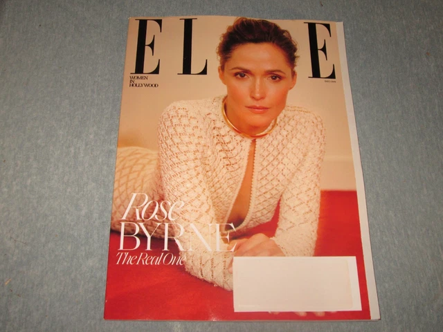 ELLE MAGAZINE DECEMBER 2025 / January 2026 Rose Byrne The Real One ...