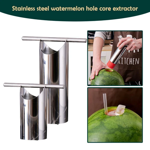 304 STAINLESS STEEL Watermelon Corer Purpose Fruit Hole Opener ...