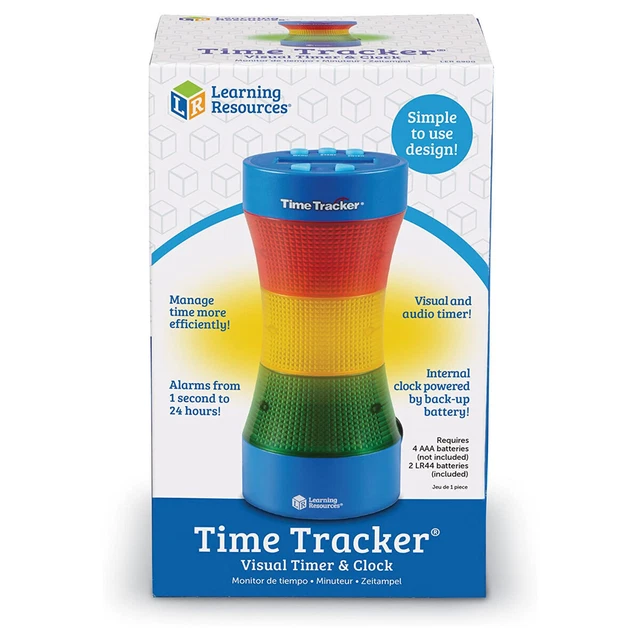 LEARNING RESOURCES EDUCATONAL Visual Classroom Time Tracker Clock With ...