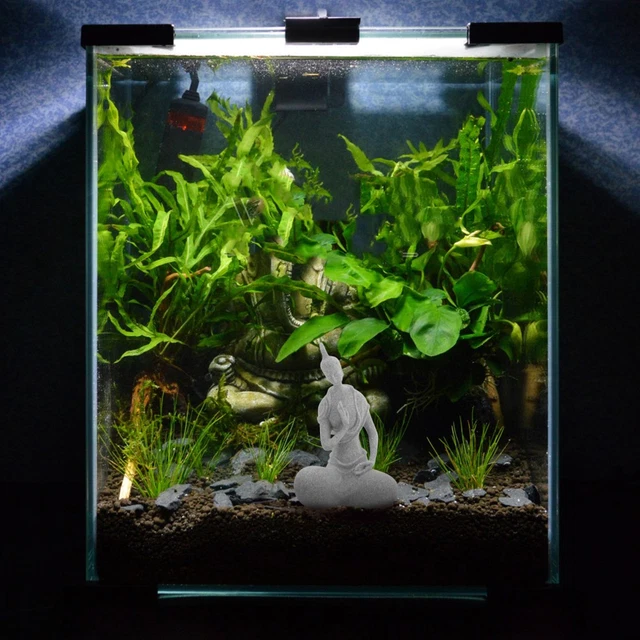 AQUARIUM BUDDHA STATUE Resin Buddha Fish Tank Underwater Landscape ...