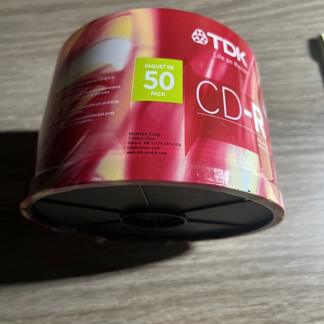 TDK CD-R BLANK Discs Recordable 50 Pieces 52x 80 Min 700MB/MO Spindle ...