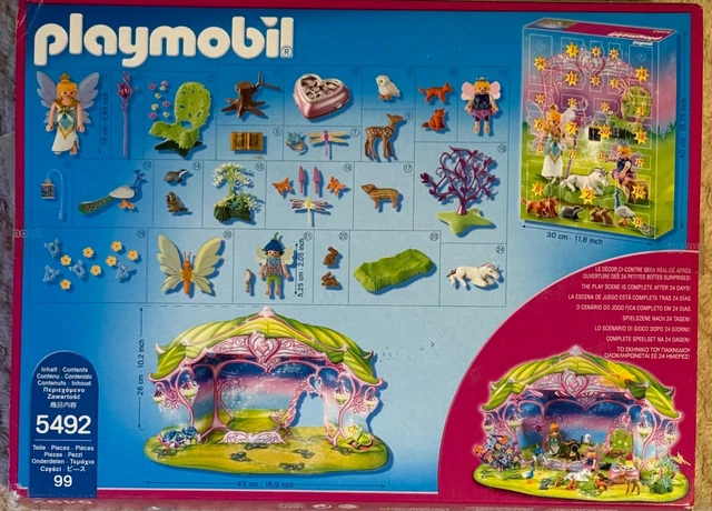 CALENDRIER DE L'AVENT "FÉES AVEC LICORNE ET ANIMAUX DE LA FORÊT ...