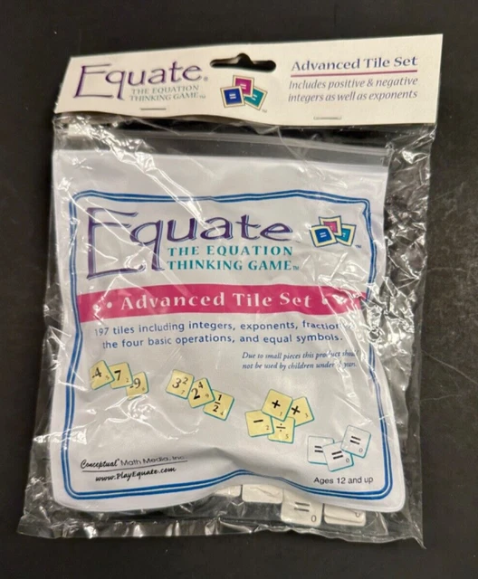 EQUATE GAME MATHEMATICS Math Equation Thinking Game Expansion Pack $12. ...