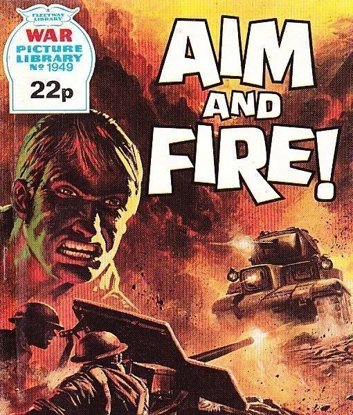 A FLEETWAY WAR Picture Library Pocket Comic Book Magazine #1949 AIM AND ...