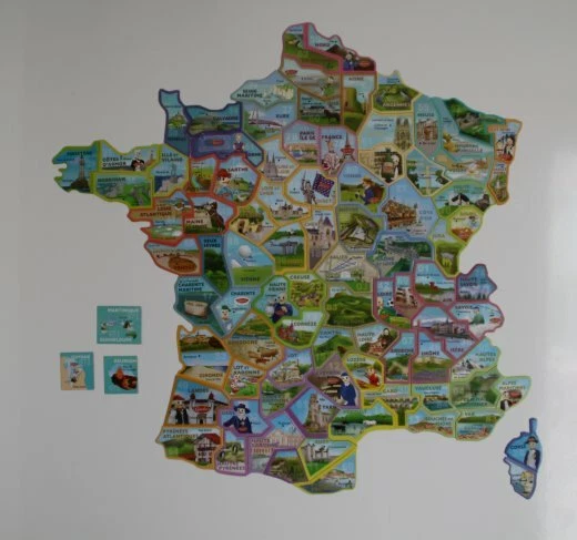 MAGNET LE GAULOIS Carte de FRANCE, 64 PYRENEES ATLANTIQUE DOME S14 EUR ...
