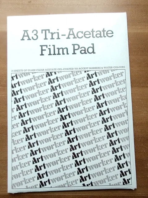 ARTWORKER A3 TRI - Acetate Film Pad - 16 Sheets - Sealed Pack £7.00 ...