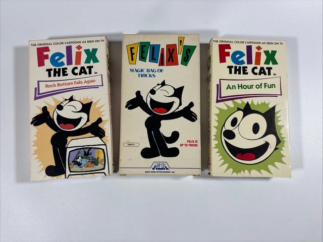 FELIX THE CAT VHS Cartoon Classics Set (1958-1961) VidAmerica TV 1989 £ ...