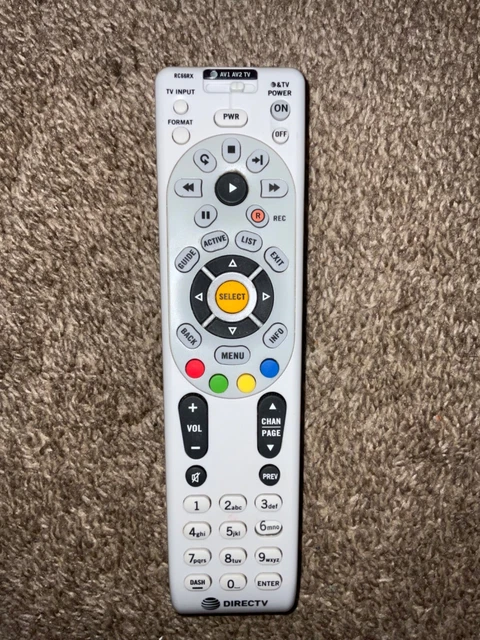 BRAND NEW UNIVERSAL DirecTV RC66RX IR/RF Remote Control AT&T Replaces ...
