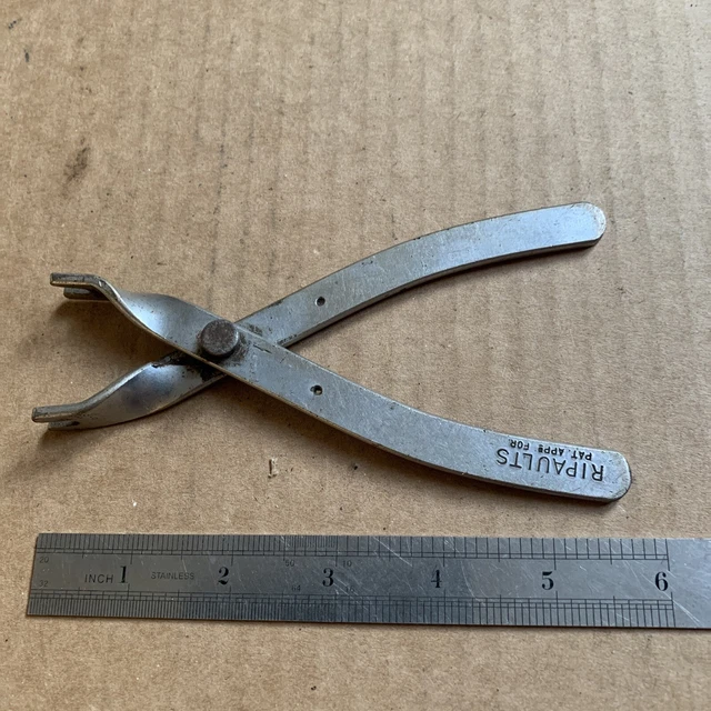 VINTAGE RIPAULTS bullet connector pliers No Return Spring But Work Ok £ ...