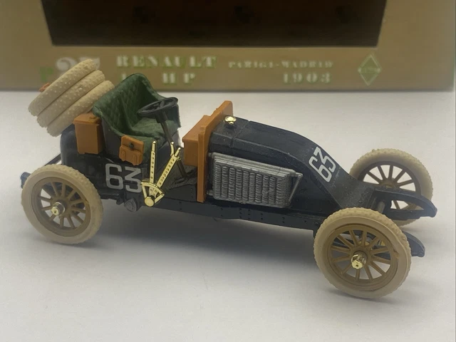 RENAULT SERIES GOLD HP40 Parigi-Madrid 1903 Diecast 1:43 Marcel N°63 ...