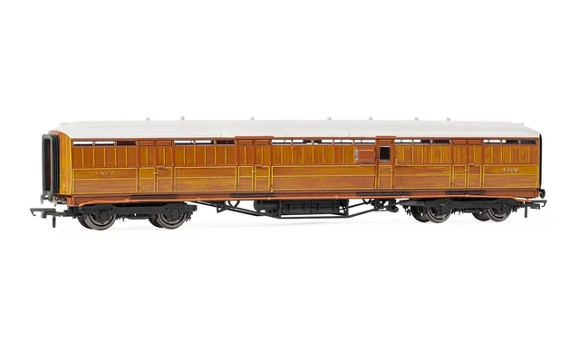 HORNBY R40456 LNER Gresley Corridor Teak Coach Passenger Brake Coach OO ...