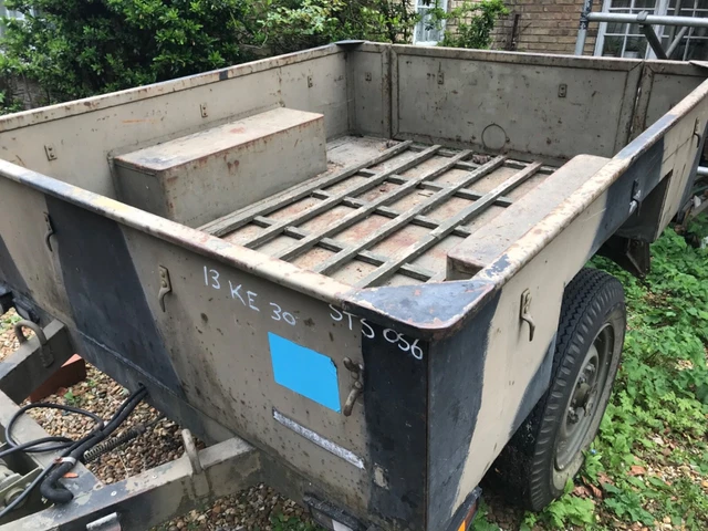 BRITISH ARMY SANKEY Wide Track 3/4 Ton Trailer £795.00 - PicClick UK
