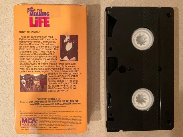 MONTY PYTHON'S THE Meaning of Life (VHS, 1983) John Cleese, Eric Idle £ ...