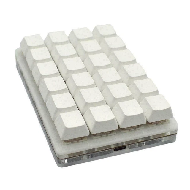 24-KEY KEYPAD MECHANICAL Keyboard Custom Shortcut Programmable Free Lot ...