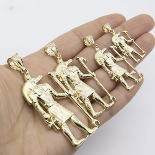ANUBIS ANCIENT EGYPTIAN God of the Dead Pendant Real Solid 10K Yellow ... ANUBIS ANCIENT EGYPTIAN God of the Dead Pendant Real Solid 10K Yellow ...