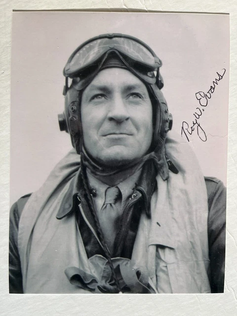 PORTRAIT PHOTO SIGNED WW2 RAF Eagle Squadron & USAAF Ace Pilot Roy ...