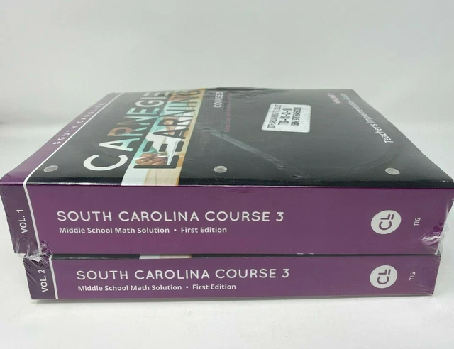 SC CARNEGIE LEARNING MSMS Course 3 Teacher's Implementation Guide Vol 1 ...