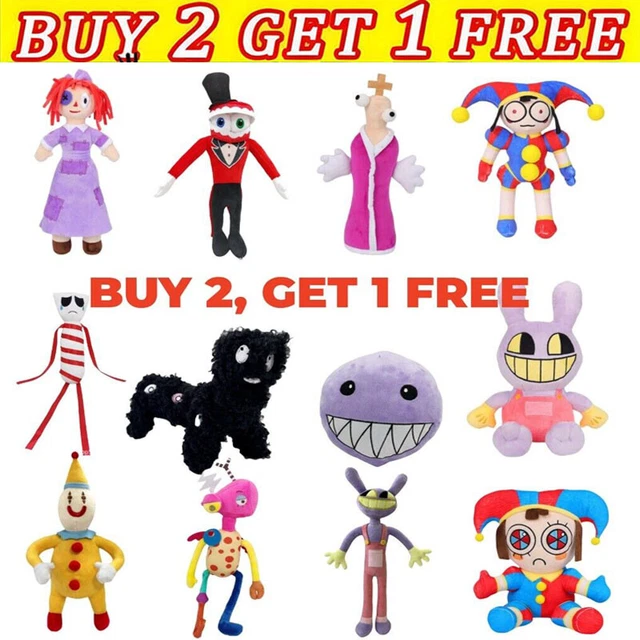 TADC THE AMAZING Digital Circus Pomni Jax Ragatha Caine Stuffed Plush ...