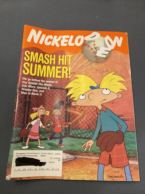 NICKELODEON MAGAZINE (JUNE/JULY 2002) Hey Arnold, RARE Smash Hit Summer ...
