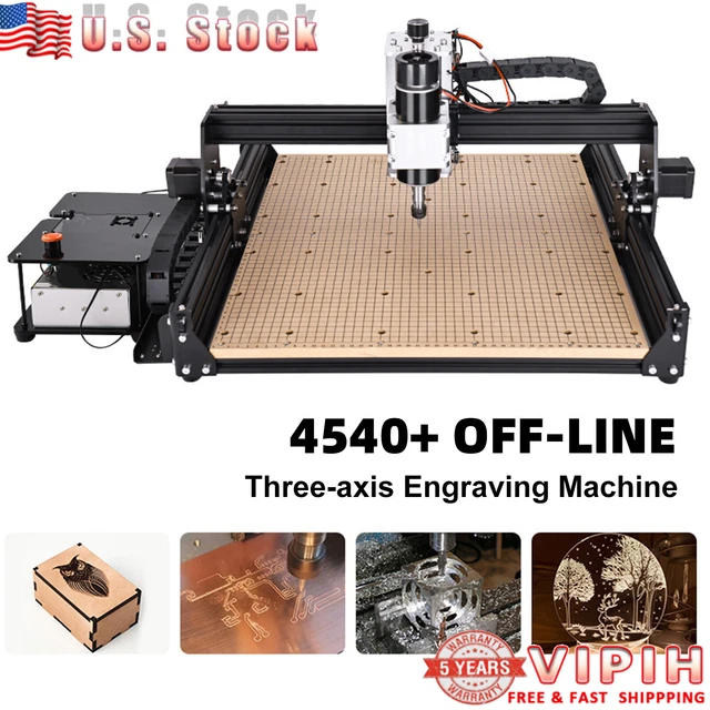 CNC 4050 500W Spindle Milling Machine Cutter Engraving Carved Metal ...