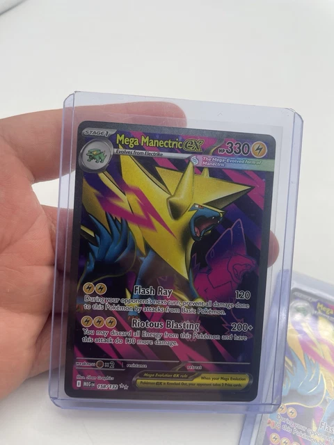POKEMON TCG MEGA Manectric ex 158/132 2025 Mega Evolution Ultra Rare ...