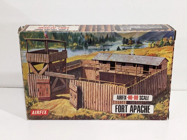 AIRFIX FORT APACHE Open Box 1704 Sealed Bagged Contents 1/72 HO/OO B ...