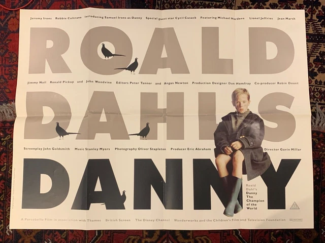 DANNY THE CHAMPION OF THE WORLD (1989) Original UK quad Film poster ...