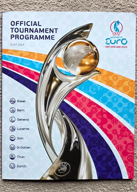 ENGLAND LIONESSES CHAMPIONS UEFA Women's EURO 2025 Official Tournament Program £10.78 - PicClick UK