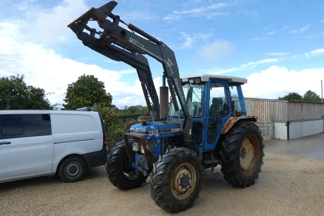 FORD 7610 4WD tractor with loader 1988 runs well 100 hp £10,999.00 ...