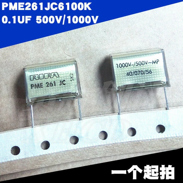 1PZ RIFA PME261JC6100KR30 0.1UF 100NF 1000V PME261JC Condensatore carta ...