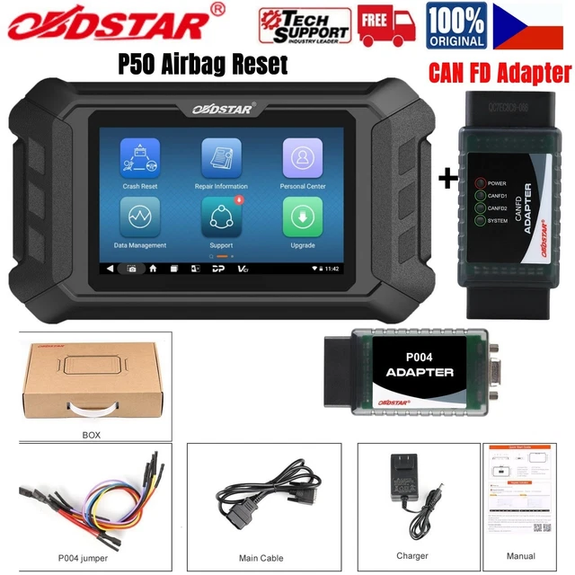 OBDSTAR P50 SRS Reset tool Covers 95 Brands and 15100+ ECU Part & CAN ...