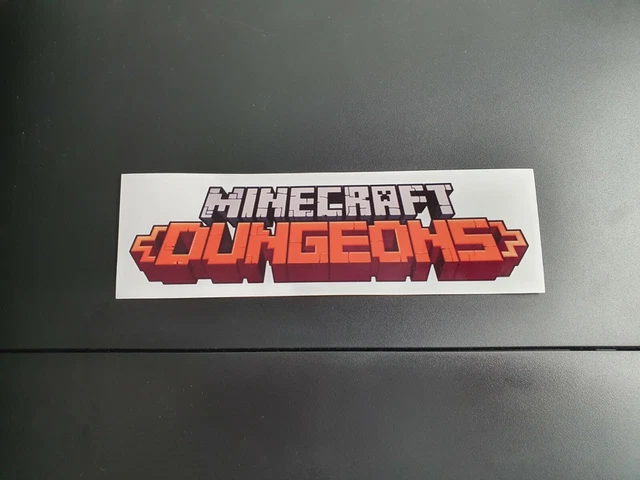 MINECRAFT DUNGEONS STICKER Minecraft Dungeons Logo Sticker £2.60 ...