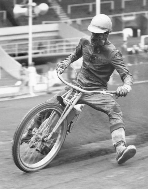 PORTRAIT OF BJORN Knutsson of Sweden on the track at Wembley. 1963 OLD ...