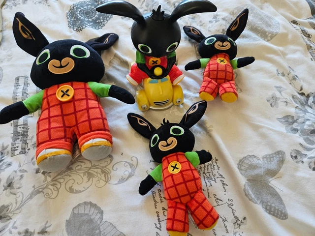 BING FIGURES, SOFT toy Bundle, Cbeebies Golden Bear Bing Toy £11.11 ...