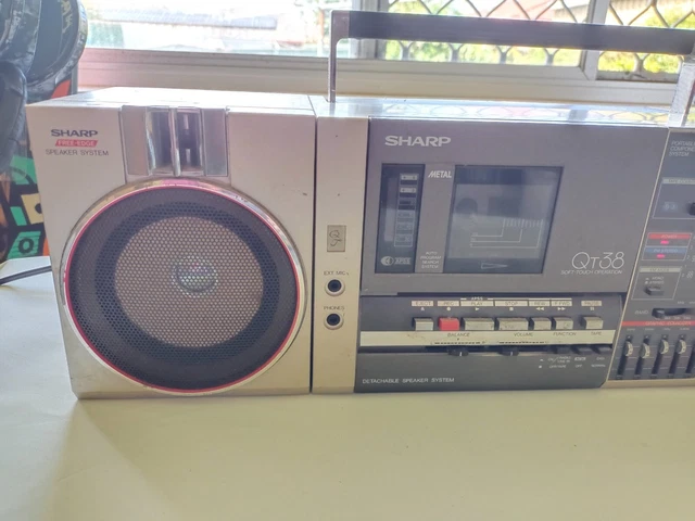VINTAGE SHARP QT38 Boombox - Rare $89.00 - PicClick AU