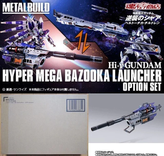FIGURINE BANDAI METAL BUILD Hi-Nu Gundam Hyper Mega Bazooka avec ...