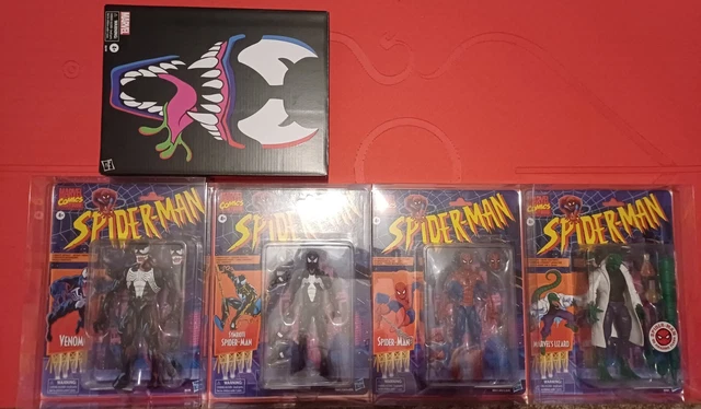 RETRO MARVEL LEGENDS Venom Spider-man Lizard Symbiote Bundle New In ...