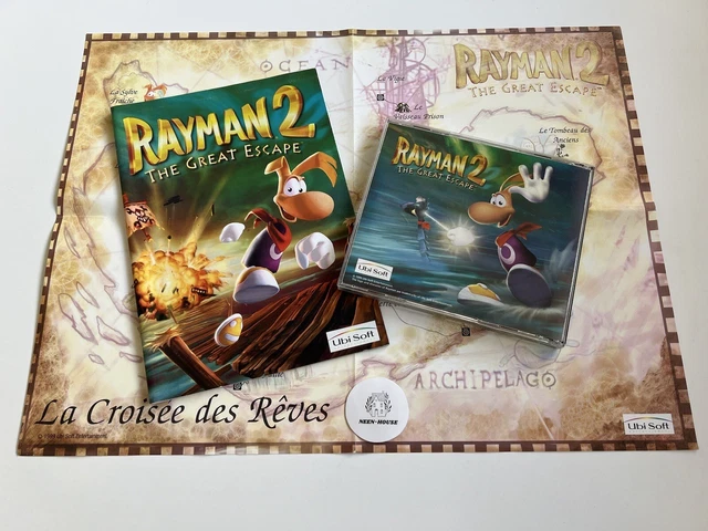 RAYMAN 2 THE GREAT ESCAPE - Jeu PC - FR - 1 CD sans rayure + notice ...