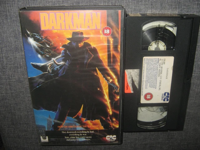 DARKMAN - CIC Big Box Vhs Post Cert Horror - Sam Raimi Liam Neeson £9. ...