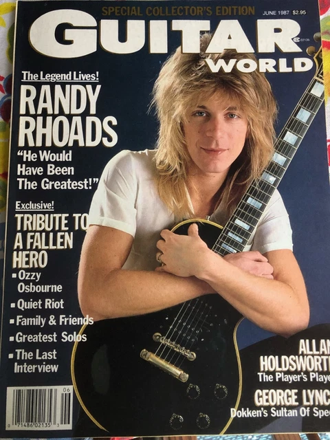 RARE GUITAR WORLD Collectors Edition Magazine Randy Rhoads June 1987 £3 ...