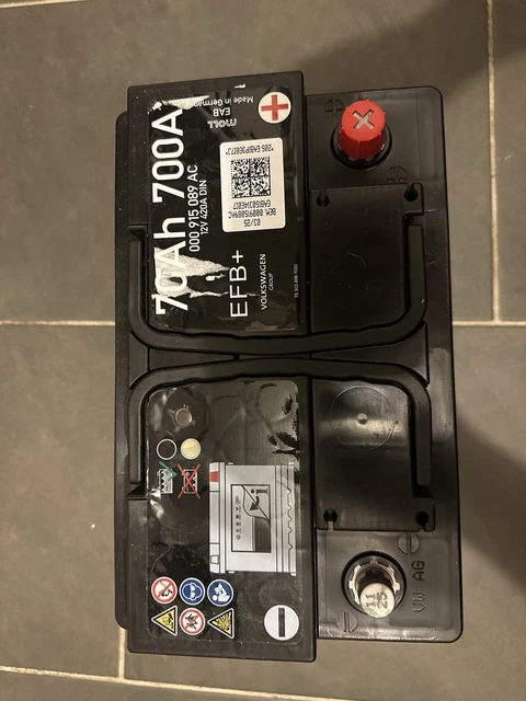 ORIGINAL VW AUTOBATTERIE Batterie Starterbatterie 12V 70Ah 420/700A ...