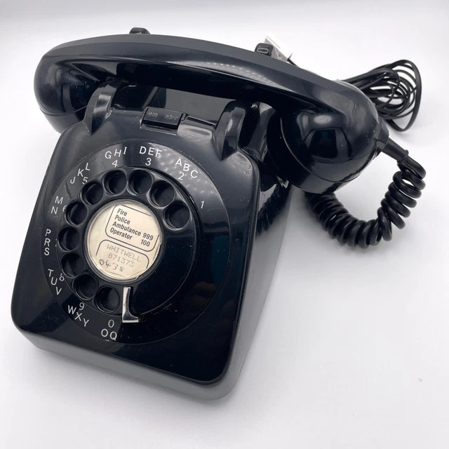 VINTAGE BLACK ROTARY Dial Telephone GPO BT 706L ( Not Working ) £21.49 ...