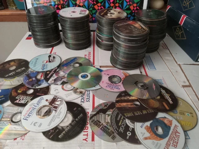 LOT OF 900+ MOVIES + CDS Loose Dvds Great Titles Good Material Assorted ...